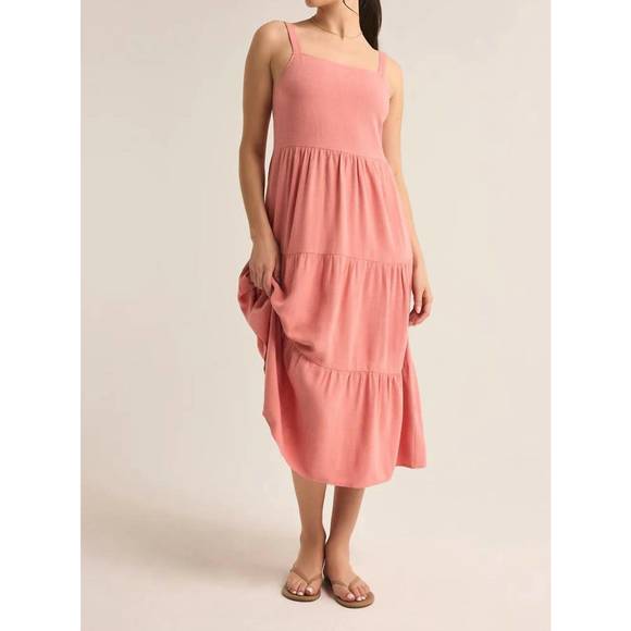 Z Supply | Dresses | New Z Supply Anna Midi Dress In Peach | Poshmark